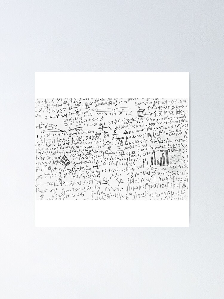 "The Map Of Mathematics - Maths Equasions" Poster for Sale by Tydesi ...