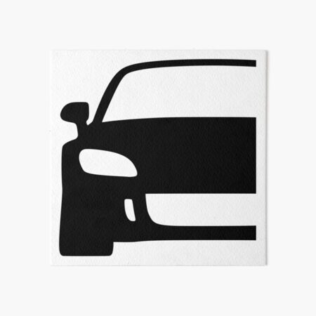 "Honda S2000 AP1 black silhouette" Art Board Print by EdimDesign ...