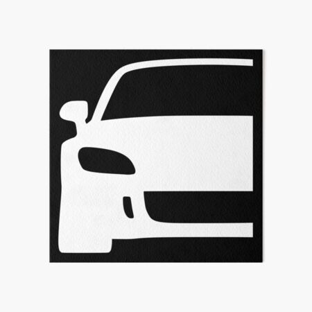 "Honda S2000 AP1 white silhouette" Art Board Print by EdimDesign ...