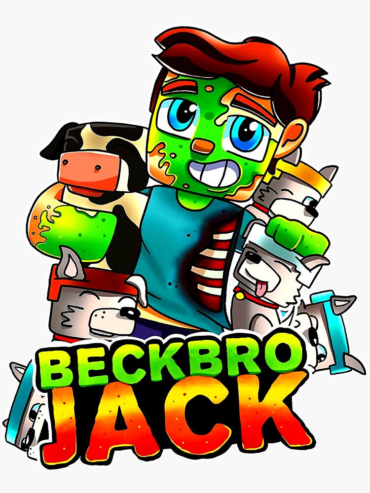 "BeckBroJack Gaming art" Sticker for Sale by CYNTHIA160 | Redbubble
