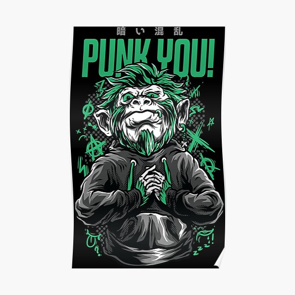 Póster «Punk You - Afiche de música rock para amantes del punk e ...