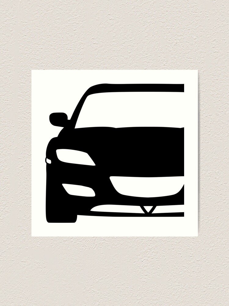 "Mazda RX-8 2002-2008 black silhouette" Art Print for Sale by ...