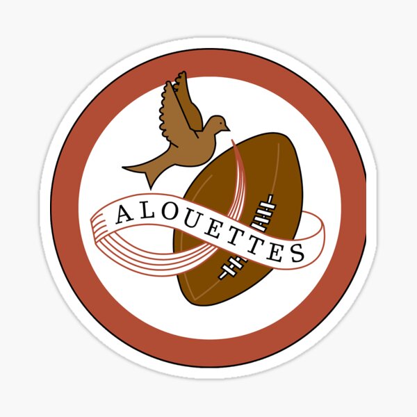 "Montreal Alouettes throwback logo" Sticker for Sale by eziasboumthave ...