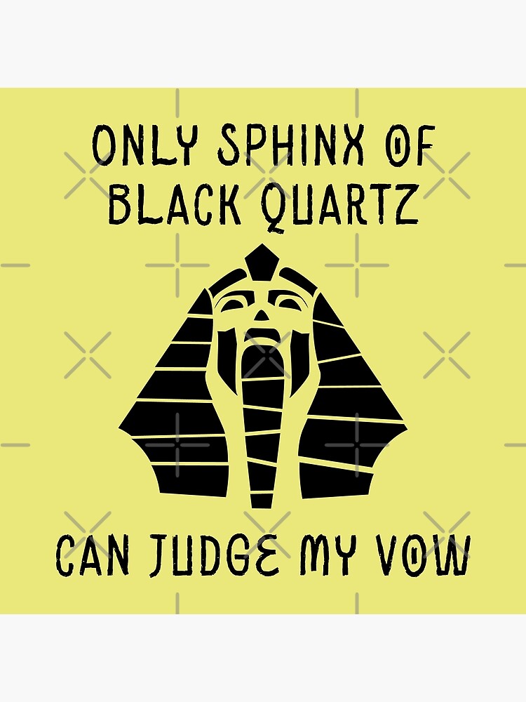 "Sphinx of Black Quartz" Poster for Sale by skocartwork | Redbubble