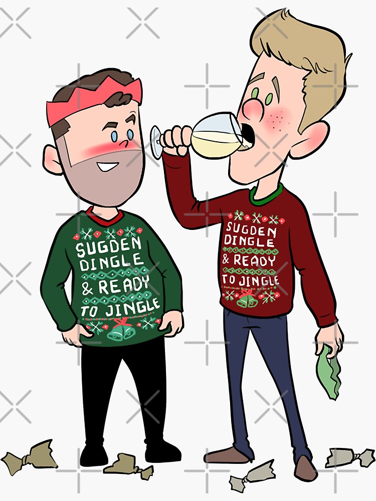 Pegatina «Primer día de Sugden Dingle y Ready To Jingle Cute ...