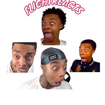 "Flight Reacts t shirt | flightreacts meme Tee and sticker" Sticker for ...