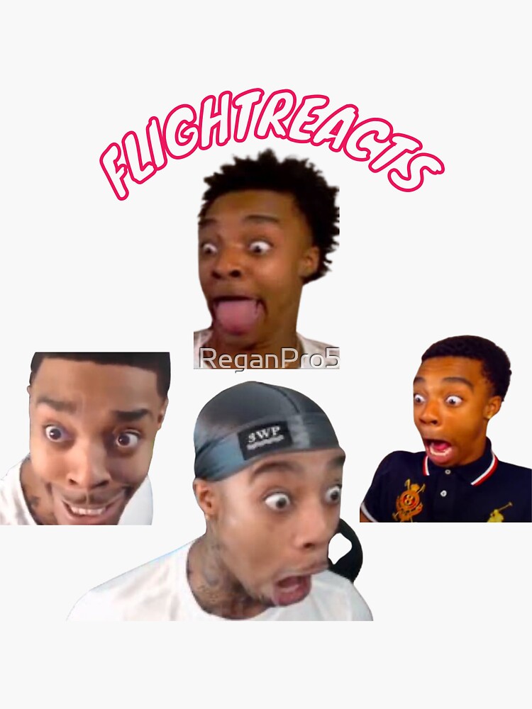 "Flight Reacts t shirt | flightreacts meme Tee and sticker" Sticker for ...