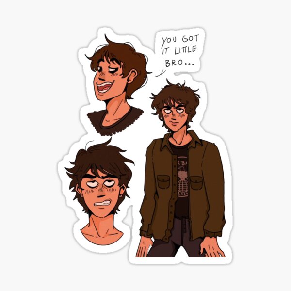 "Rodrick eyeliner" Sticker for Sale by DAN628 | Redbubble