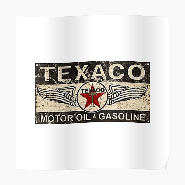 "Vintage Texaco Gasoline Classic Hot Rod" Poster for Sale by ...