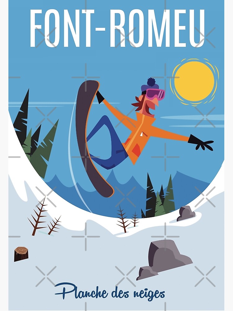 Poster « Affiche Font-Romeu », par GAGodel | Redbubble