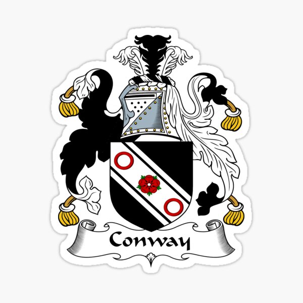 "Conway " Sticker for Sale by HaroldHeraldry | Redbubble