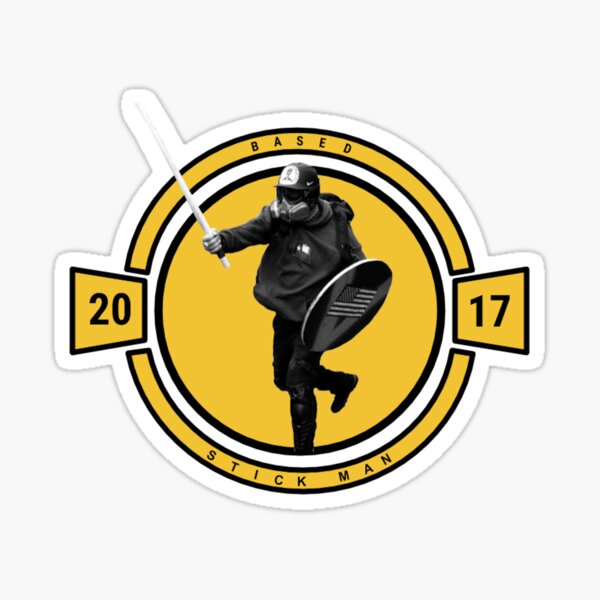 Based Stick Man Stickers | Redbubble