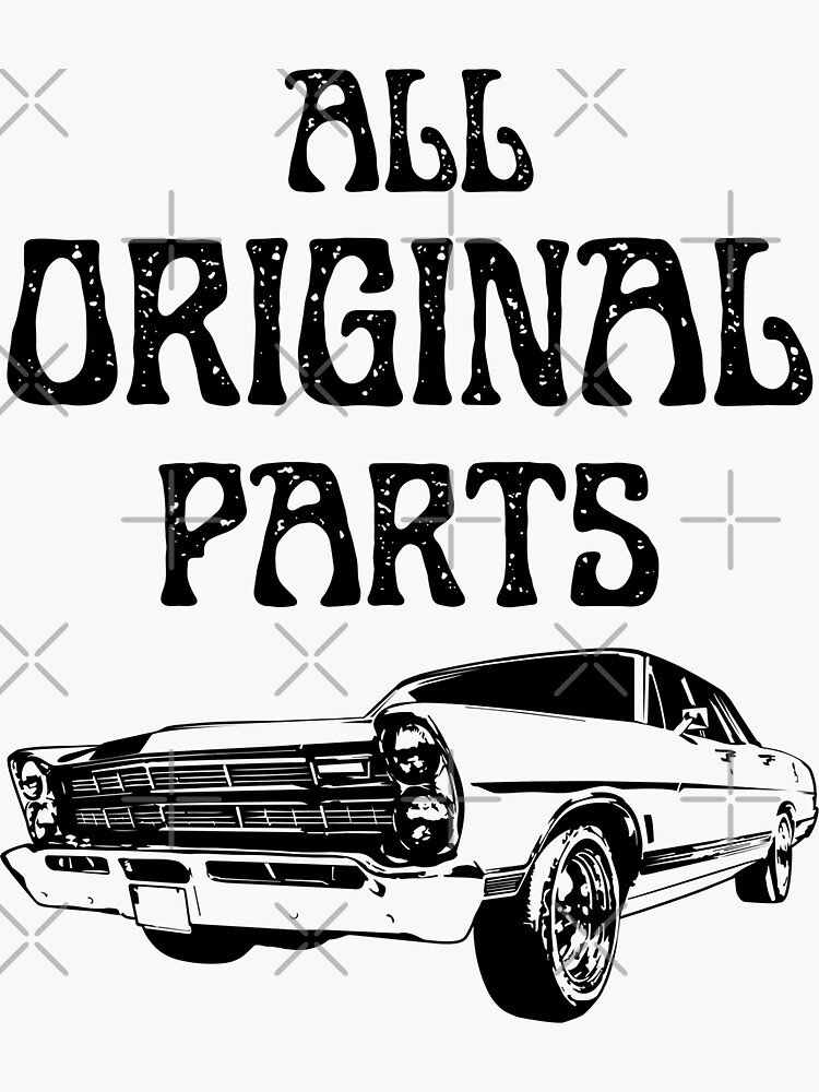 "Old Classic Car All Original Parts" Sticker for Sale by Neolithic15 ...