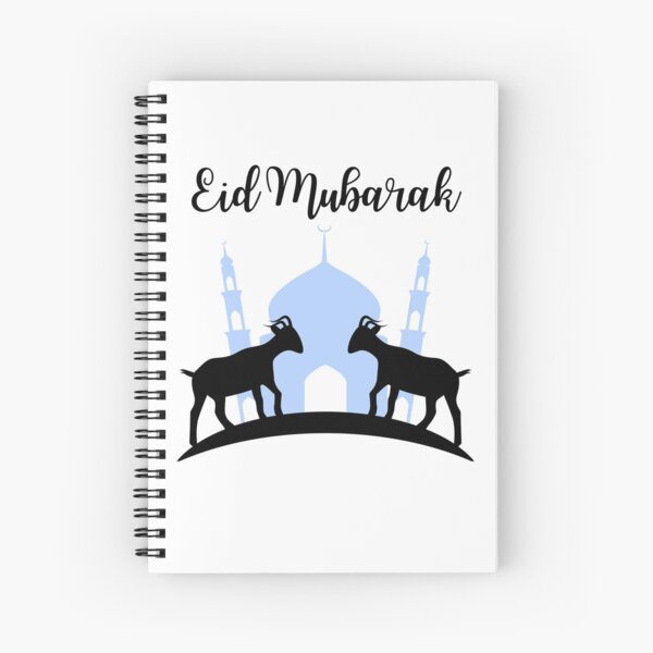 "eid al adha mubarak ,eid al adha design" Spiral Notebook for Sale by ...