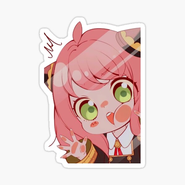 "Anya " Sticker for Sale by Smokyez | Redbubble