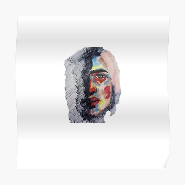 "Face,fashion,sad face" Poster for Sale by Luckystore1 | Redbubble
