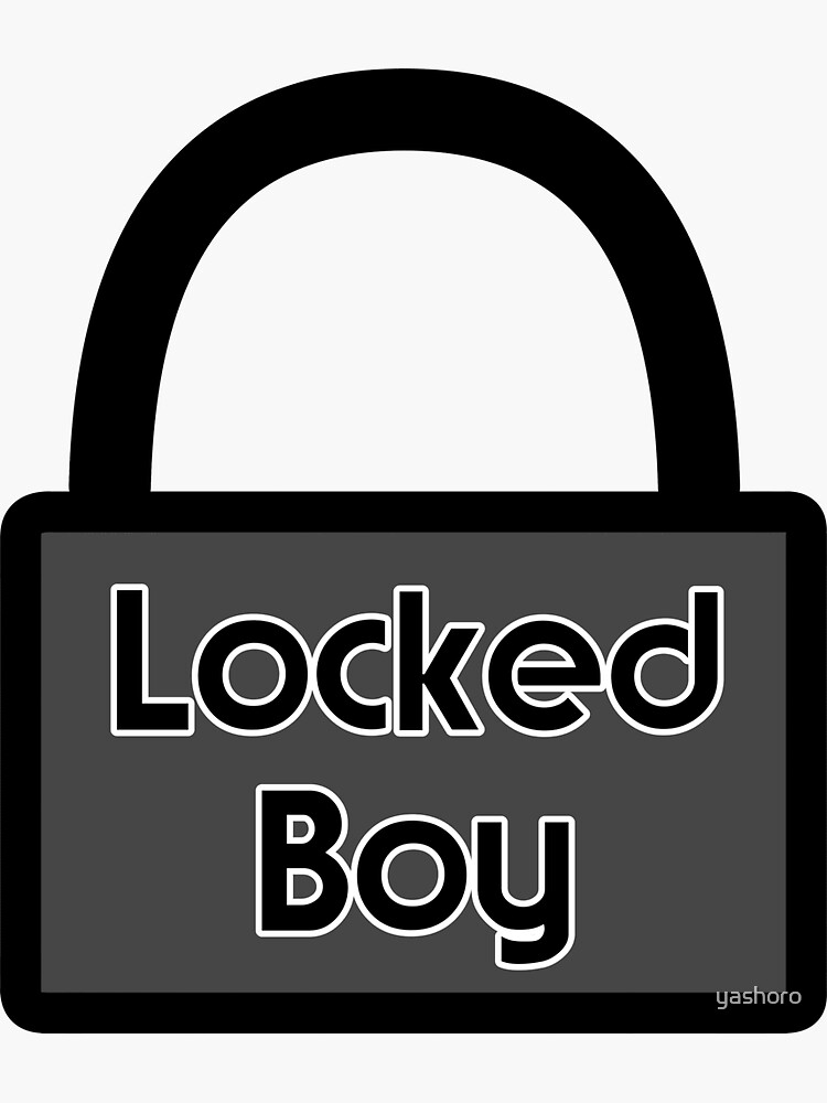 "locked boy" Sticker for Sale by yashoro | Redbubble