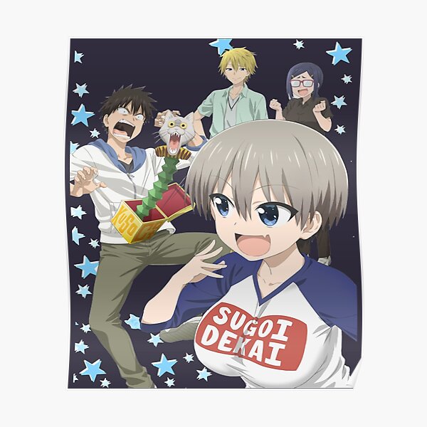 "Good Life And Death Characters Sugoi Dekai Anime Vintage" Poster for ...