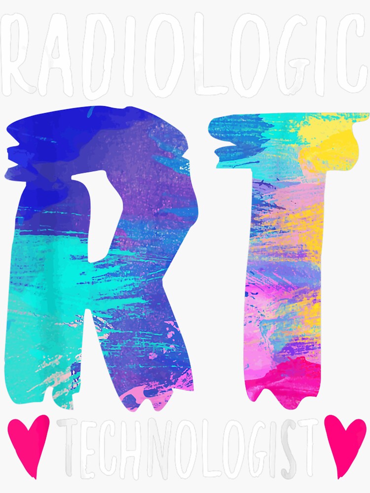 "Colorful Radiologic Technologist RT Radiology X-Ray Rad Tech " Sticker ...