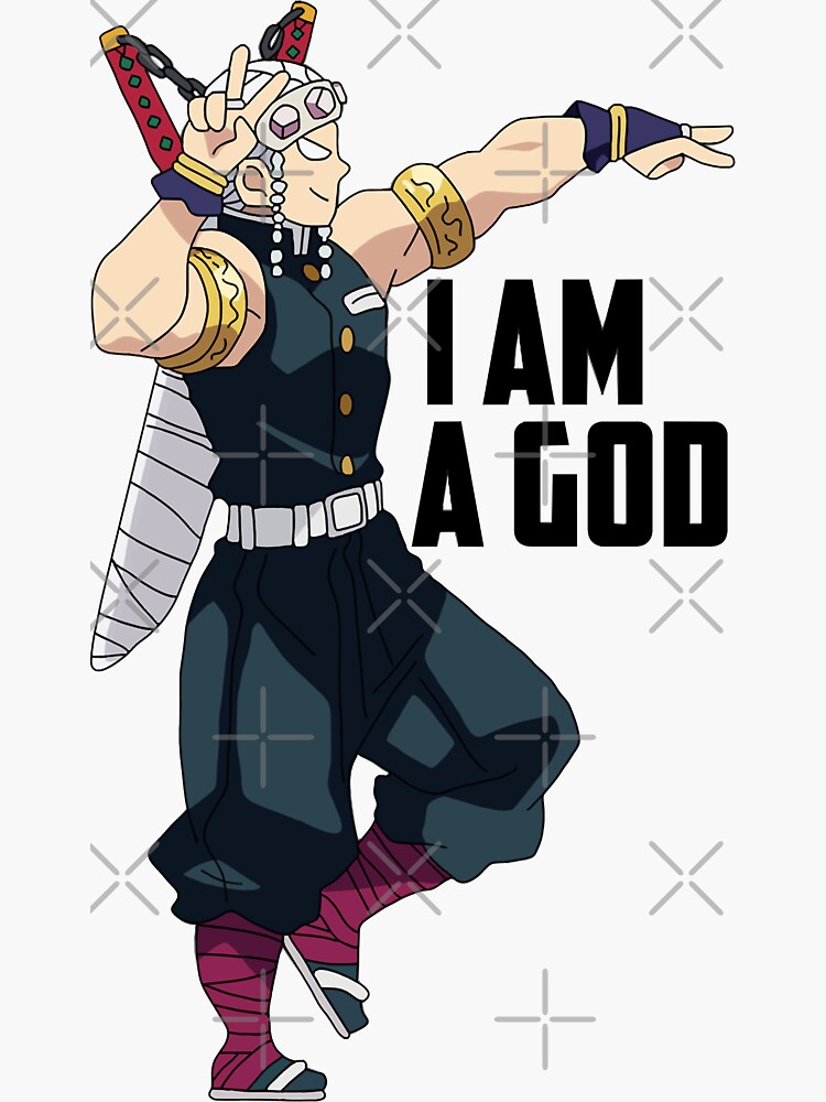 "Cunning Demon'S Power I Am A God - Tengen Uzui Demon Slayer Cute Gifts ...