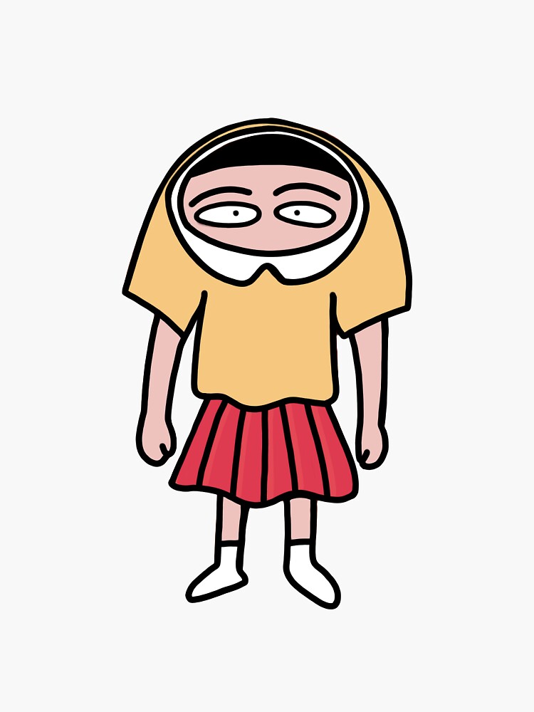 "chibi maruko chan" Sticker by snazzymina | Redbubble