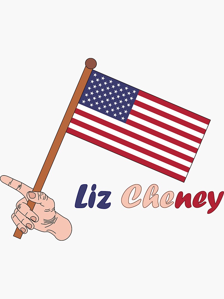 "Liz Cheney " Sticker for Sale by benes1 | Redbubble