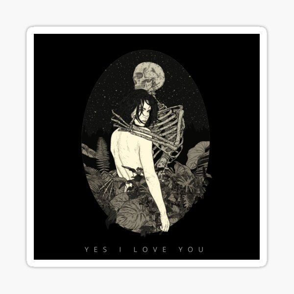 "YES I LOVE YOU" Sticker for Sale by ChakrasGallery | Redbubble