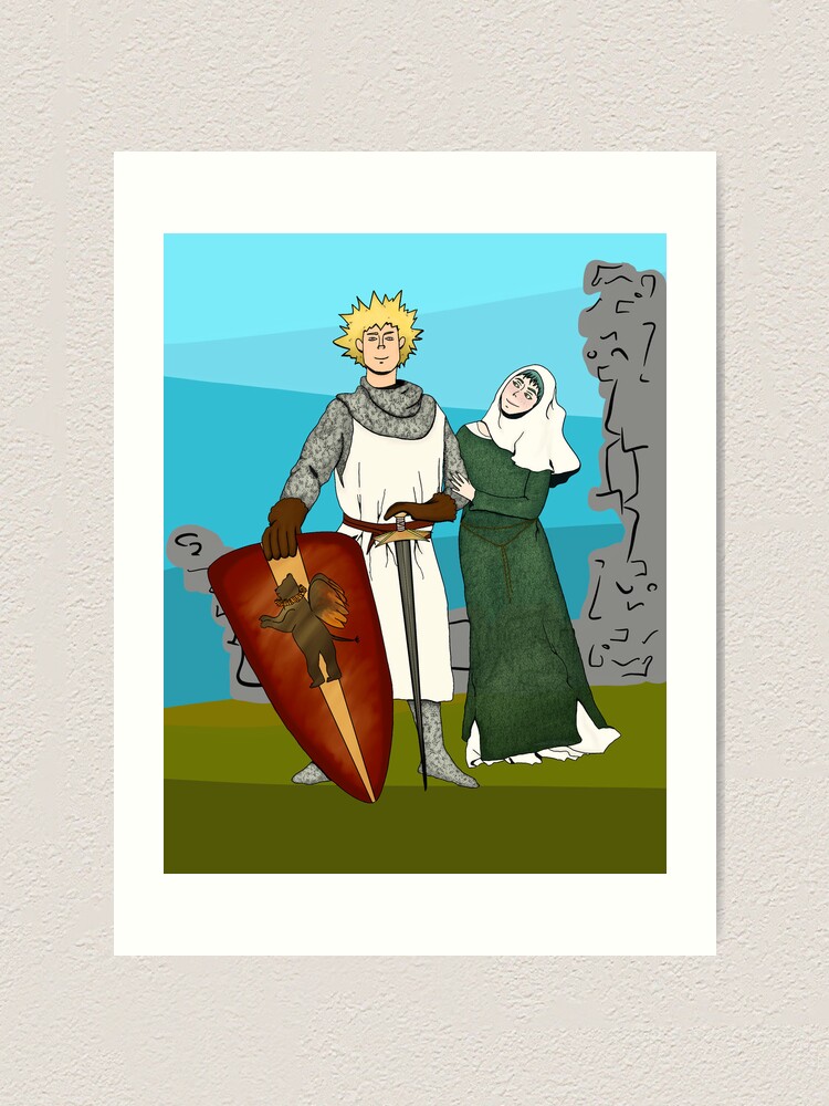"knight bakugo & princess deku" Art Print for Sale by Sabby201 | Redbubble