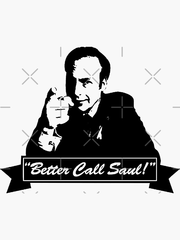 "So Funny Better Call Benjamin Bob Odenkirk Funny Graphic Gift" Sticker ...
