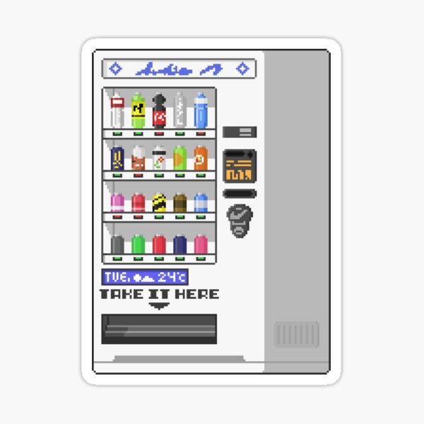 "Vending Machine" Sticker for Sale by dezuhan | Redbubble