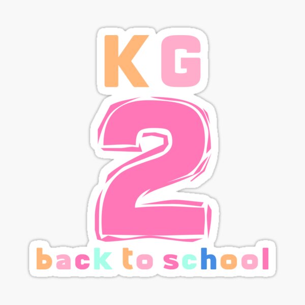 "Kindergarten Rainbow Girls Boys Teacher Cute kg2 Grade Squad" Sticker ...
