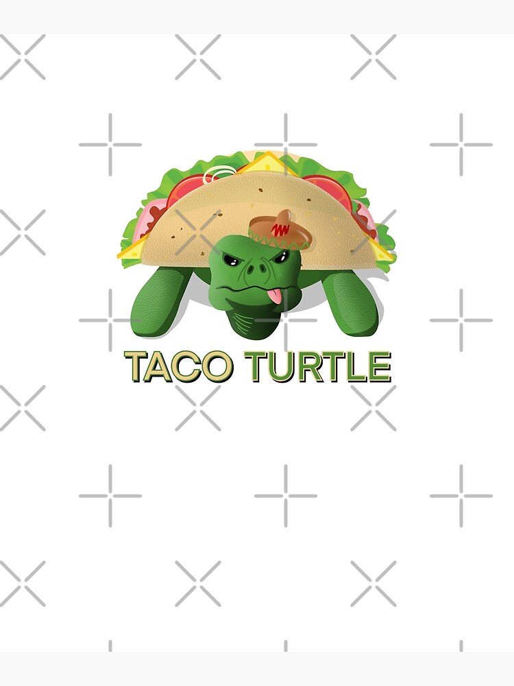 Póster «Diseño de dibujos animados de tortuga taco» de TipTopTapo ...