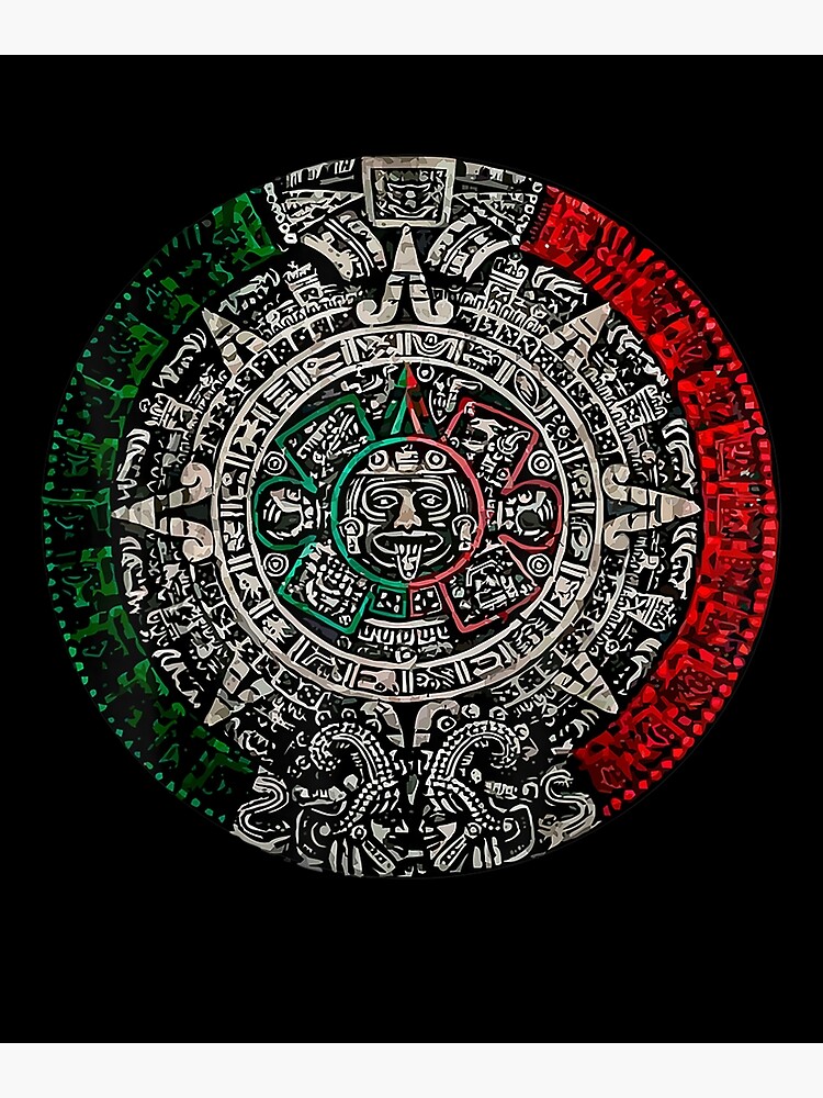 Póster «Calendario Azteca Sol Piedra Arte Mexicano Tallado Maya» de ...