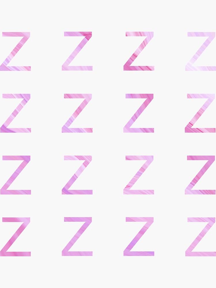 "Pink Marble Letter Z Pack" Sticker for Sale by TheMonogramShop | Redbubble