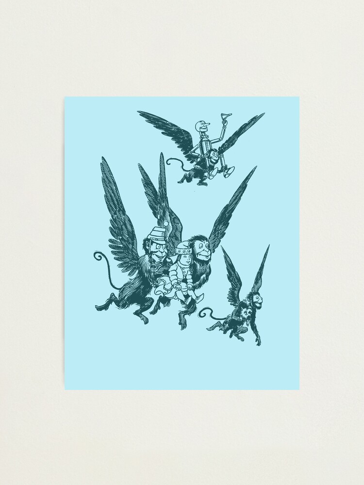 "The wizard of oz flying monkeys scene (all blue version)" Photographic ...