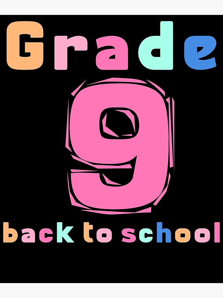 Póster «Noveno grado Rainbow Girls Boys Teacher Cute 9th Grade Squad ...