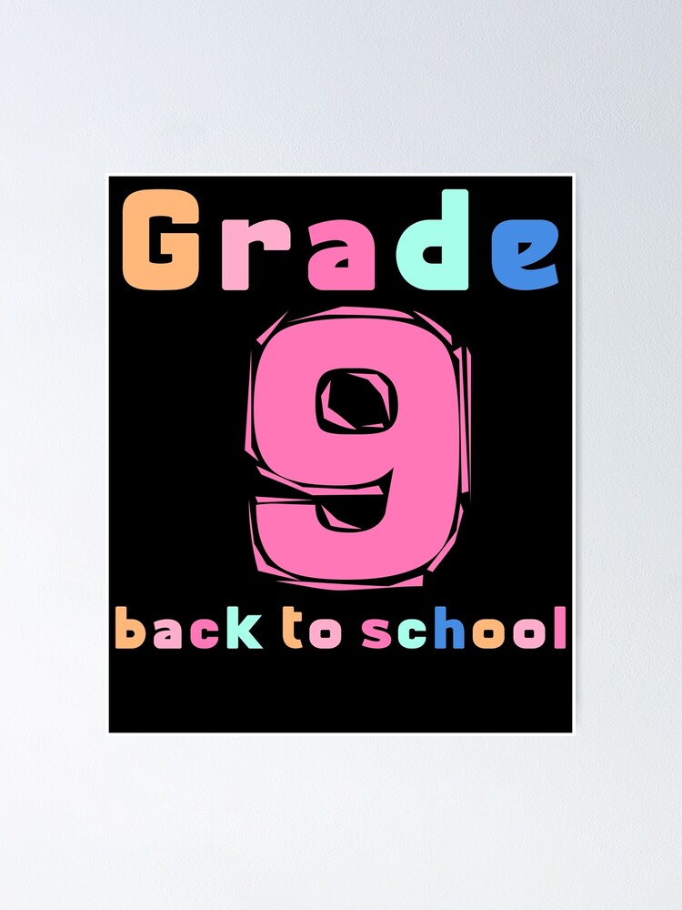 Póster «Noveno grado Rainbow Girls Boys Teacher Cute 9th Grade Squad ...