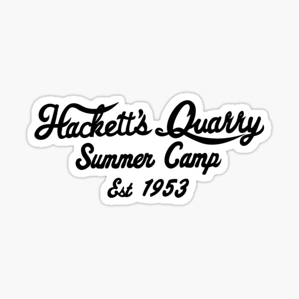 "Hackett's Quarry Summer Camp Est 1953 | The Quarry" Sticker by ...