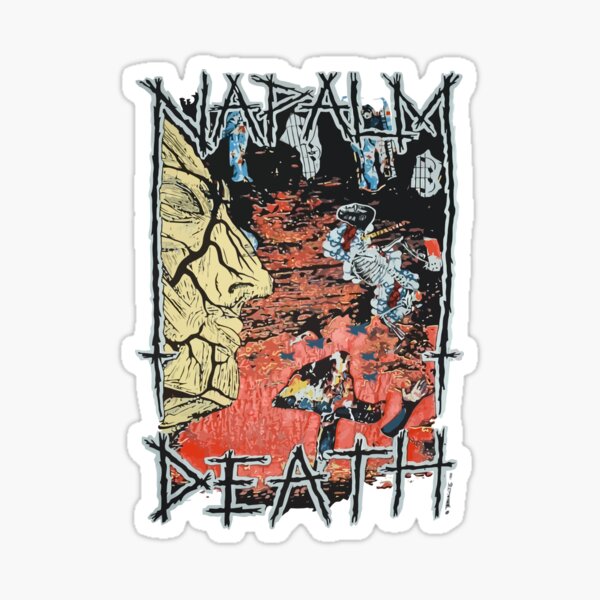 "napalm death" Sticker for Sale by dwipic | Redbubble