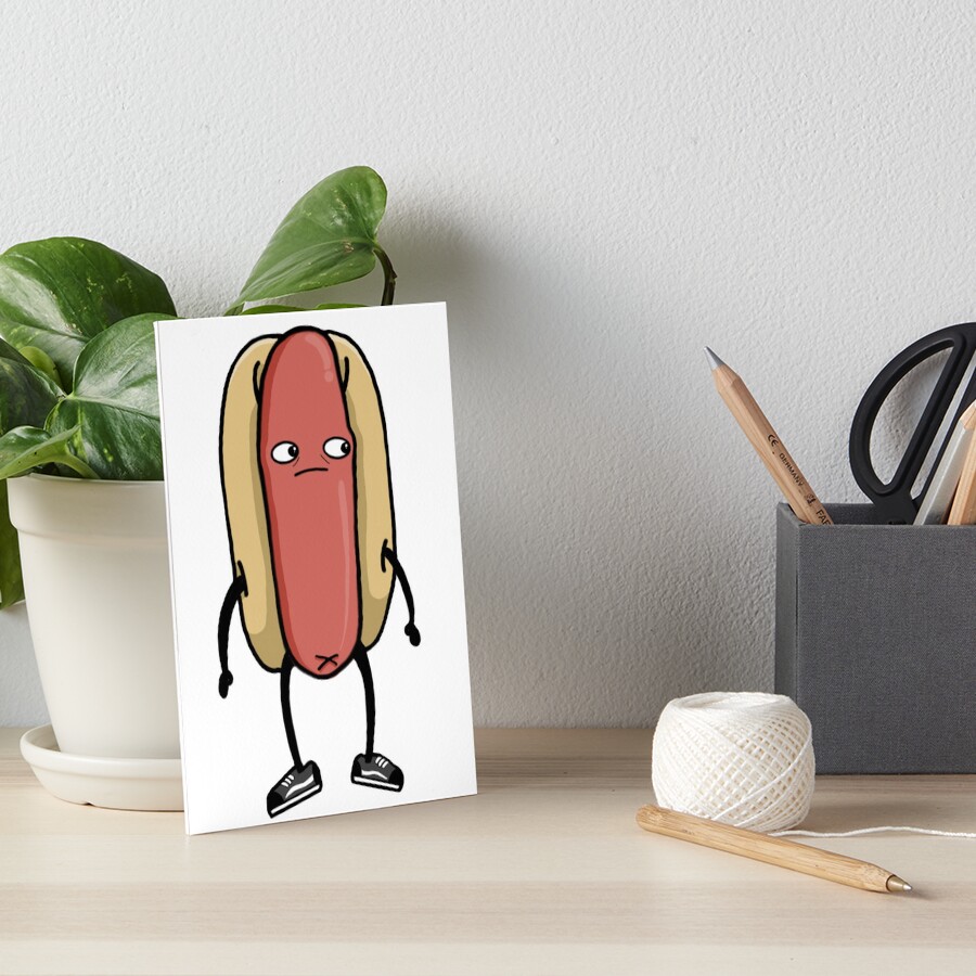 "Hot dog " Art Board Print by austinmedlock1 | Redbubble