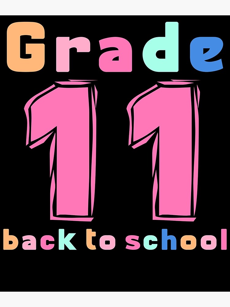 "Eleventh Rainbow Girls Boys Teacher Cute 11th Grade Squad" Poster for ...