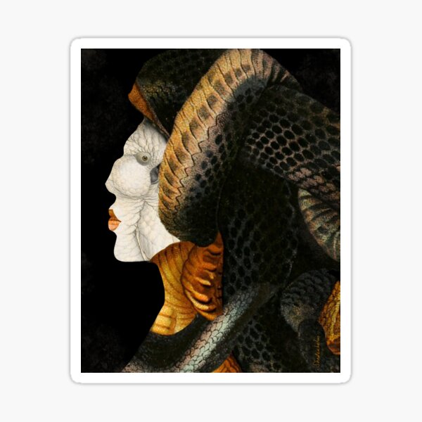 "Transformations, The Heavy Mind (A Collage Story)" Sticker for Sale by ...