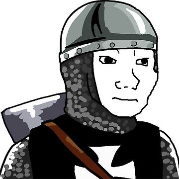 "Knight wojak" Sticker for Sale by Chaiser | Redbubble