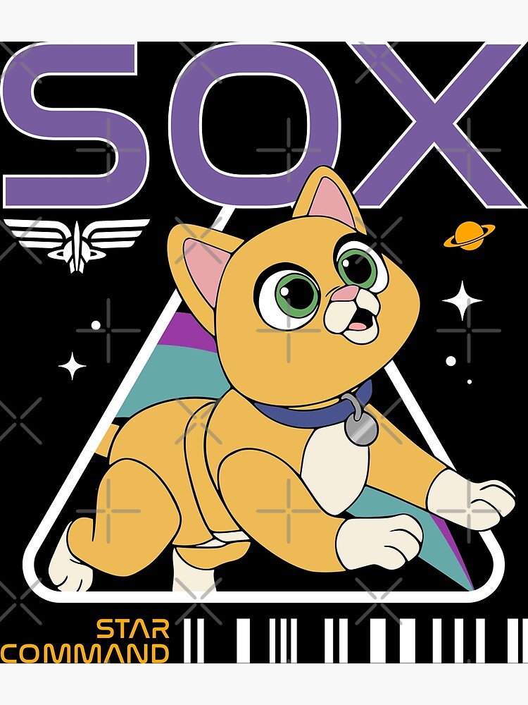 "Sox Cat Star Command Lightyear Movie 2022" Poster for Sale by ...