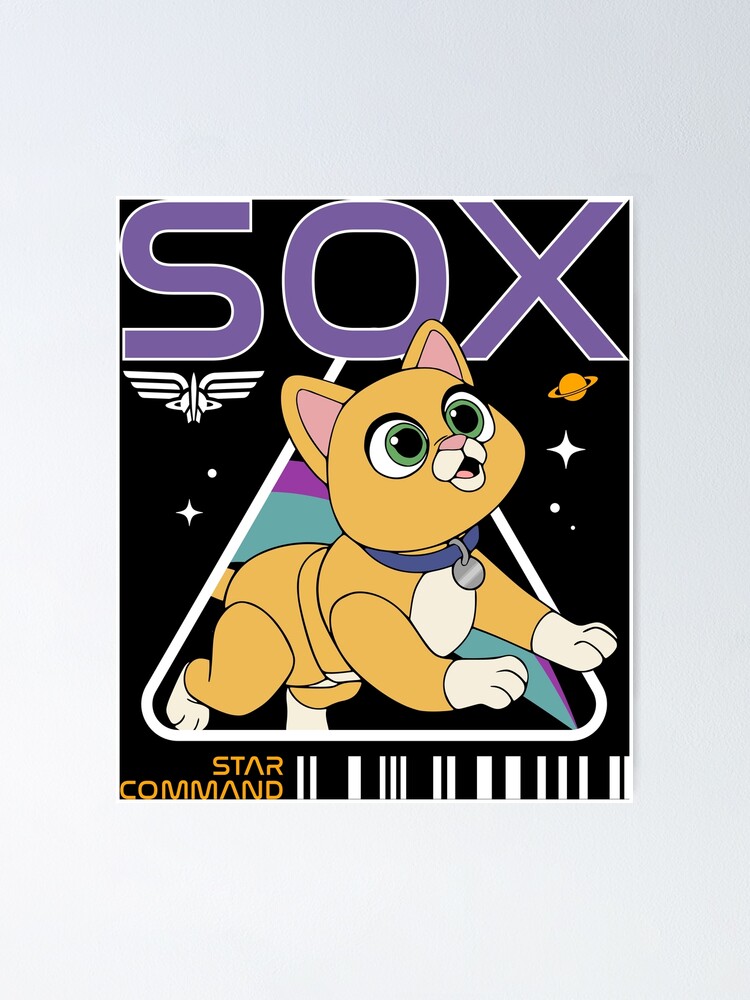"Sox Cat Star Command Lightyear Movie 2022" Poster for Sale by ...