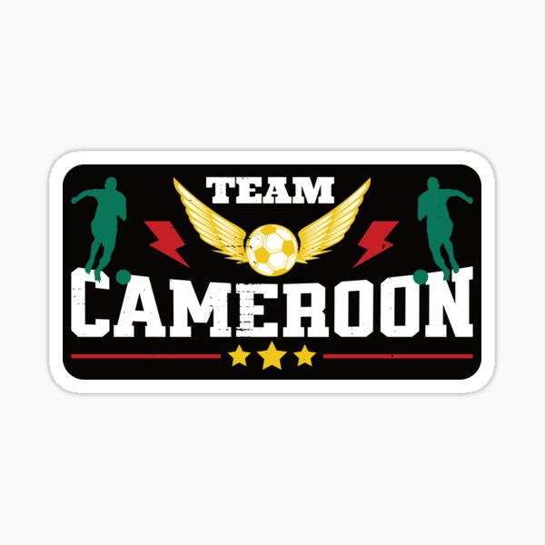 "Team Cameroon Football World Cup Supporter" Sticker for Sale by ...