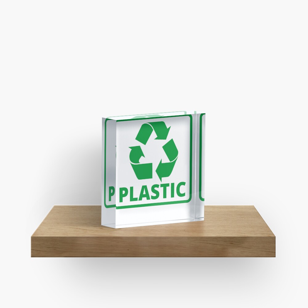 "Recycling plastic Bin Signs" Sticker for Sale by noyomiart | Redbubble