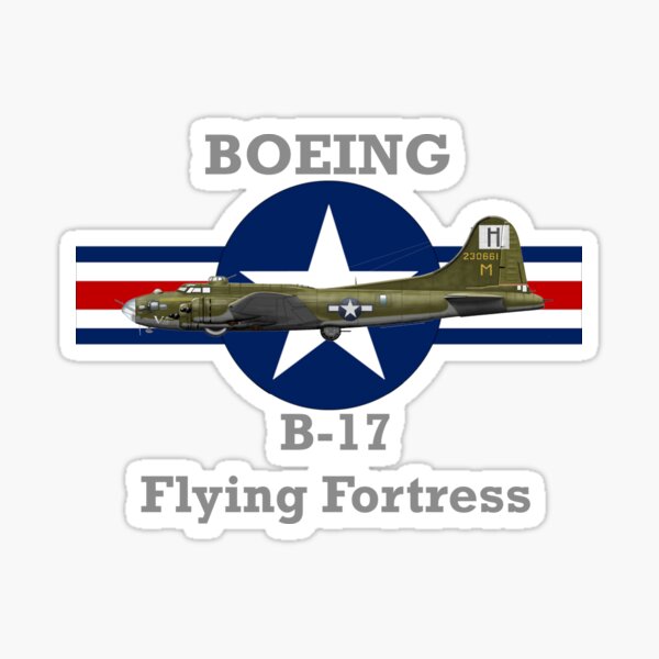 "Boeing B-17 Flying Fortress" Sticker for Sale by Digitalfred | Redbubble