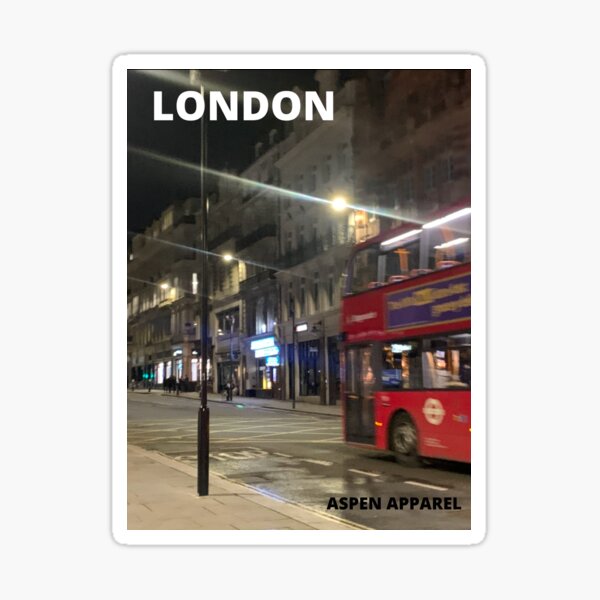 "London" Sticker for Sale by aspenapparel | Redbubble