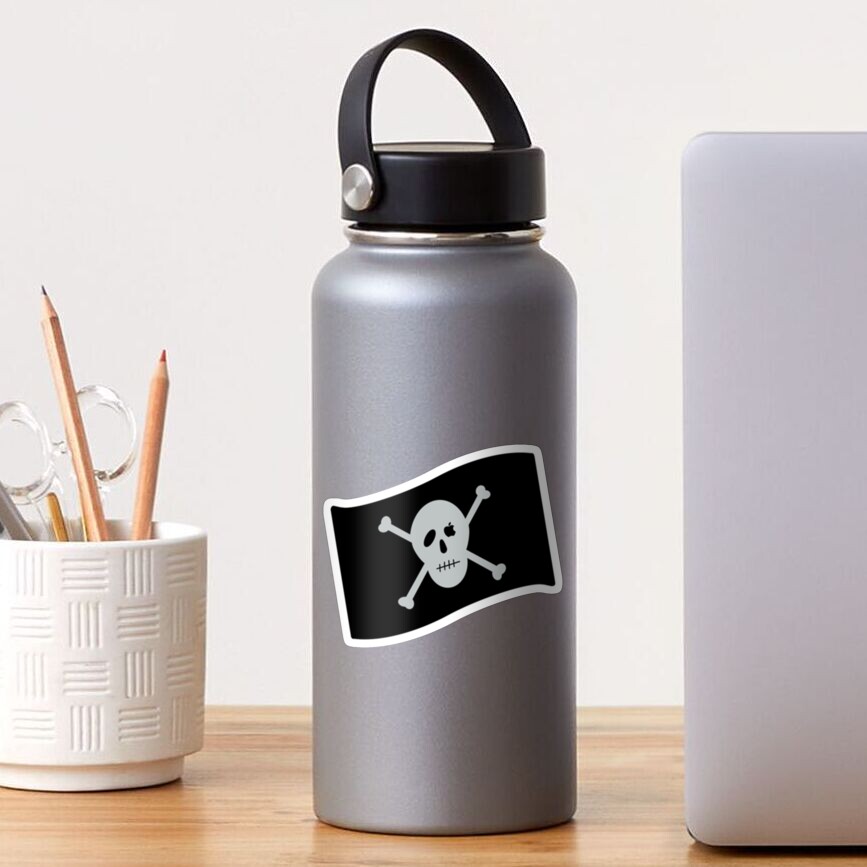 "Apple pirate flag " Sticker for Sale by TobyPotts | Redbubble